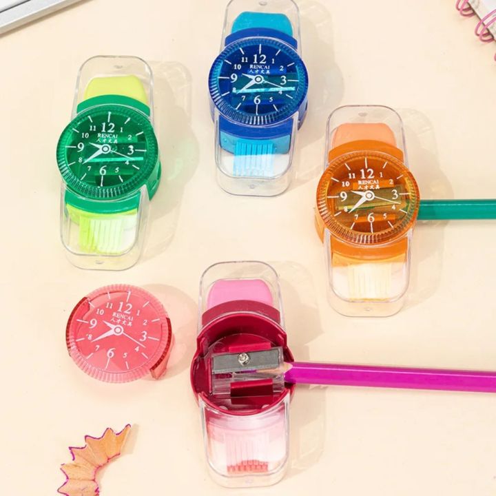 Classroom Prize 3 in 1 Pencil Sharpener Watch Hand Crank Sharpener ...