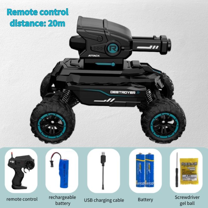 Remote Control 4 Function Water Bomb Climbing Vehicle With Battery ...
