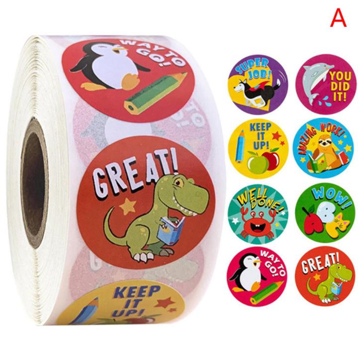 500Pcs/Roll Reward Stickers Sticker Roll for Motivational Stickers With ...
