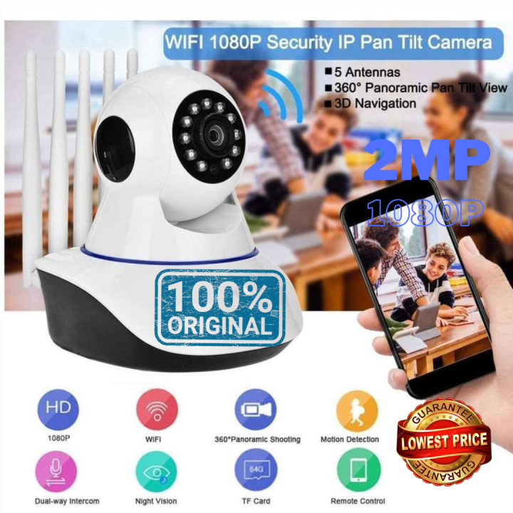 IP Wireless Camera 360 with LAN Port 3 Antenna | Daraz.pk