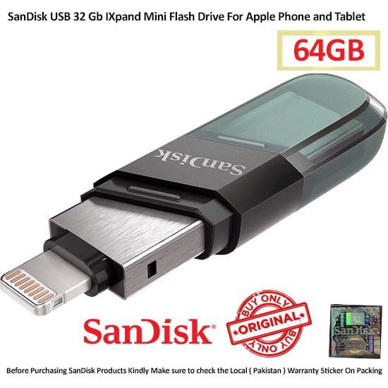 Sandisk IXpand Flash Drive Flip 3.0 Iphone OTG USB For Iphones, Ipads & Iphones | Daraz.pk