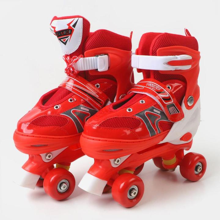 ROLLER DOUBLE ROW SKATE ROLLER PVC WHEEL | Daraz.pk