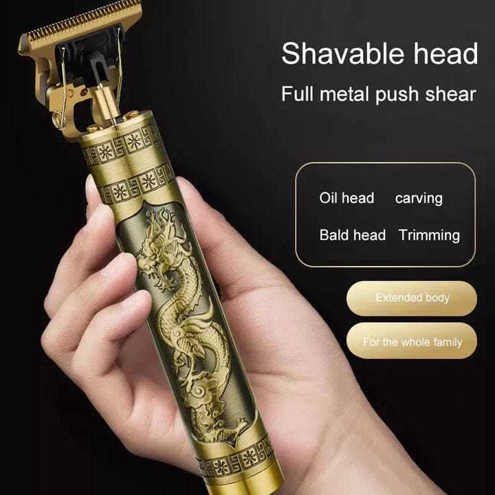 Professional Vintage T9 Hair Trimmer for Men, Dragon Style USB ...