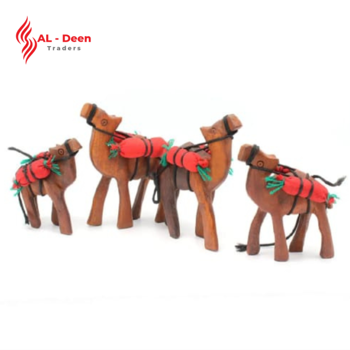 Wooden Work & Hand Made Classic Camel Set Decoration Piece / Decoration ...