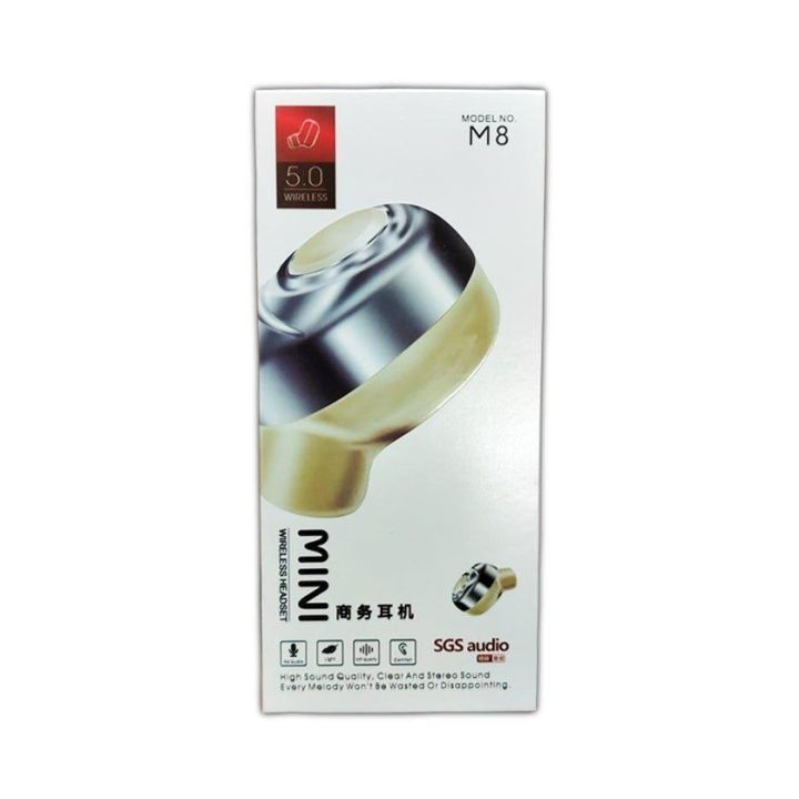 M8 Bluetooth Wireless Headset Right Ear Single Earbuds For All Mobile ...