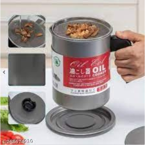 Oil Strainer Sieves Filter Cooking Oil Storage|Oil Filter Pot|Container ...