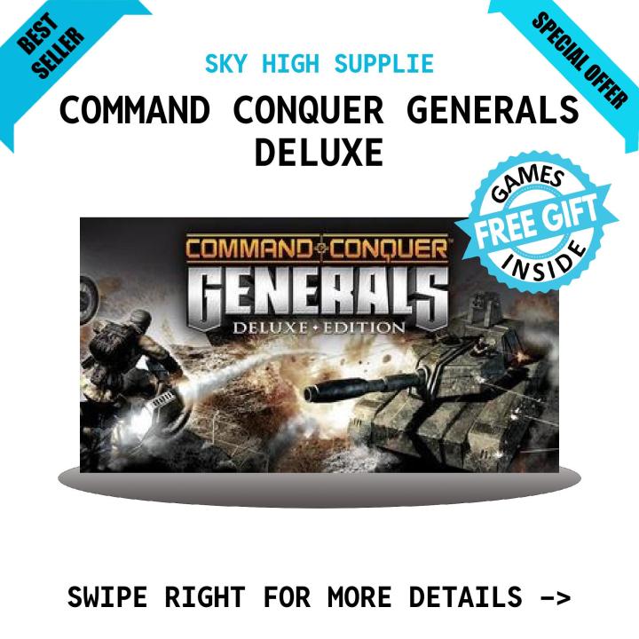 COMMAND CONQUER GENERALS DELUXE Game for PC - with complete ...