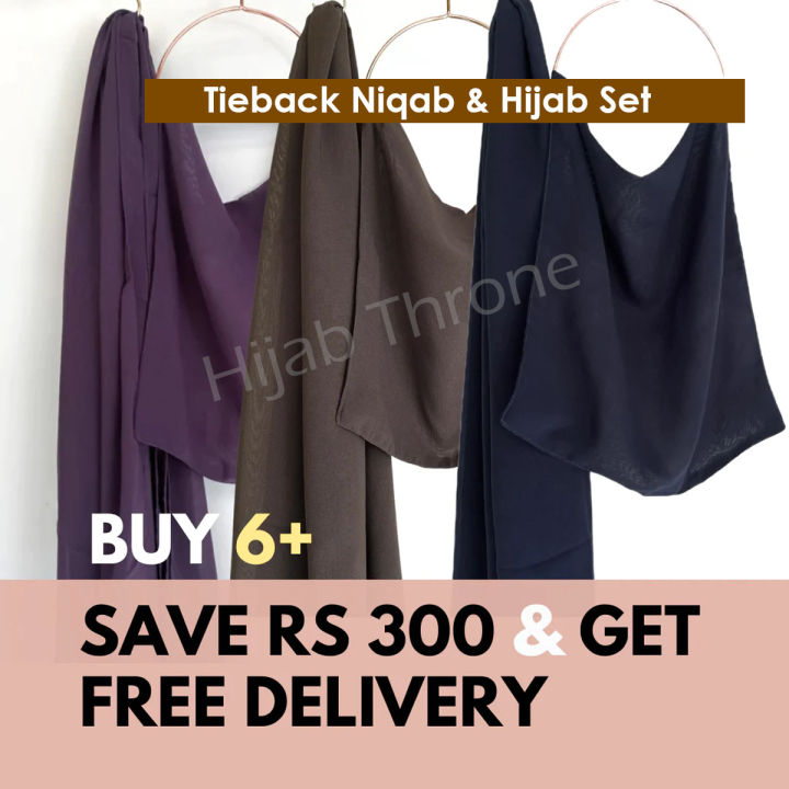 Hijab Throne - Hijab & Half Niqab Set - Super Soft & Quality Hijabs for ...