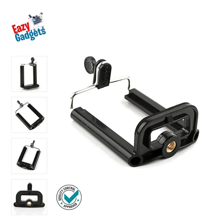 【Adjustable】Universal Mobile Phone Holder U-Clip Bracket with 1/4 ...