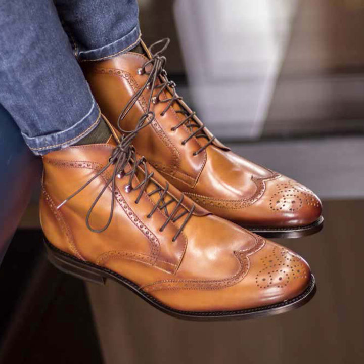 Military Brogue Customized Model # 5014 DF8/8 Formal Shoes | Daraz.pk