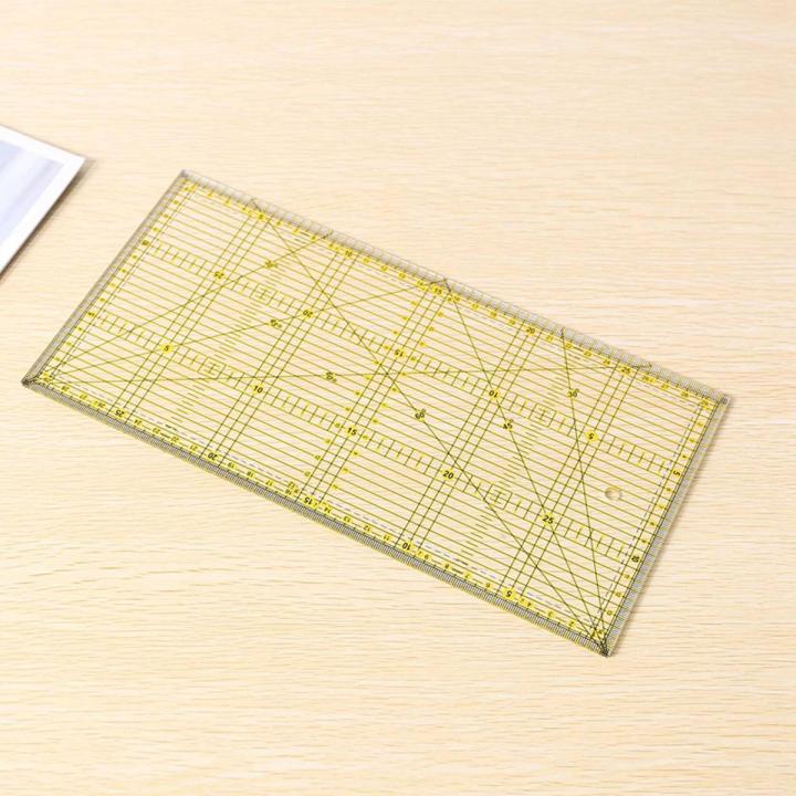 ARELENE 2X Cutting Ruler Multi-Purpose Quilt Ruler DIY Garment Design ...