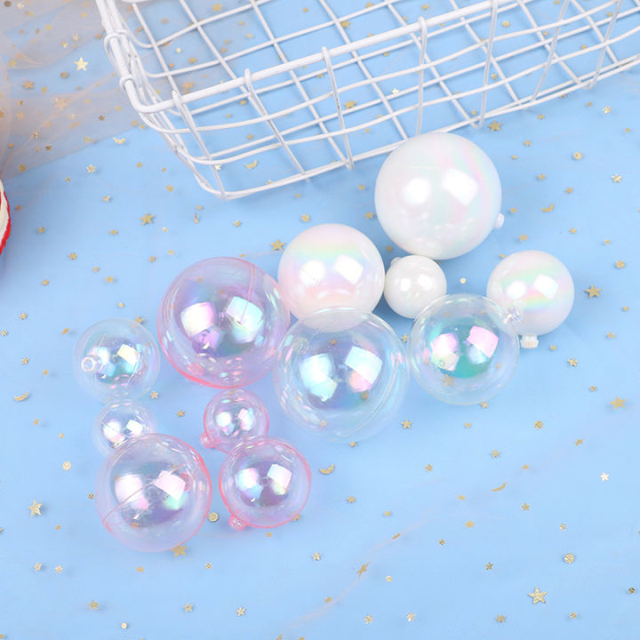 4pcs Colorful Clear Balls Cake Toppers Balls Cupcake Cake Insert Topper ...