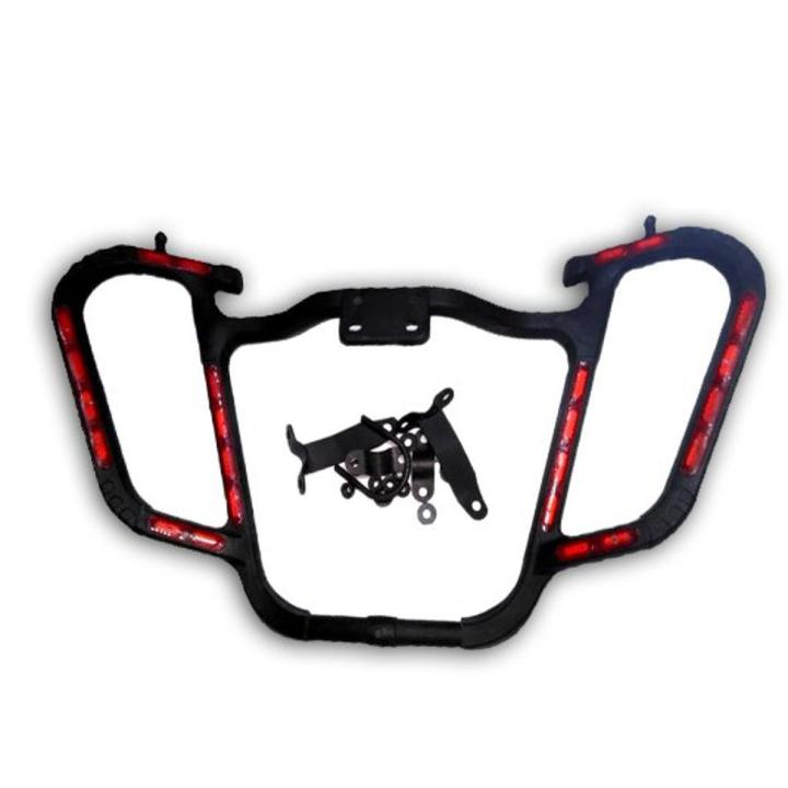 Universal Motorcycle Reflective Crash Protector Bar (Safe Guard) Front ...