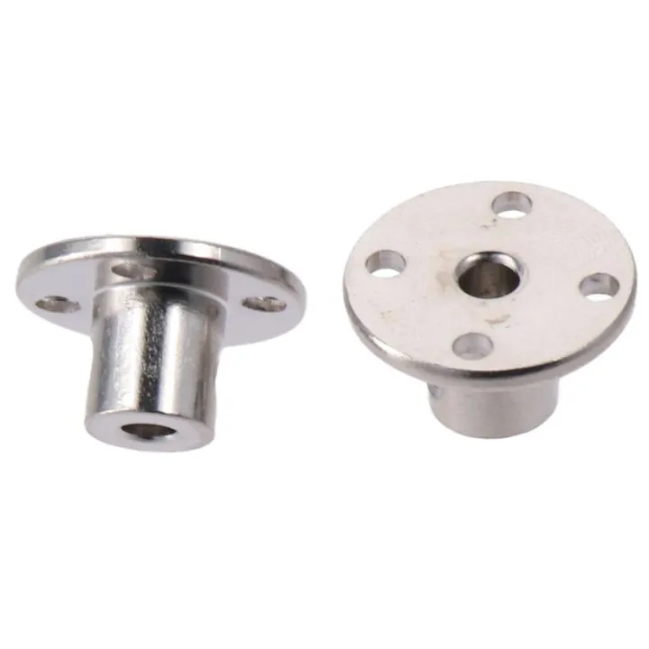 2Pcs Practical Metal Bearing Motion Bushing Silver Rigid Round Coupling ...