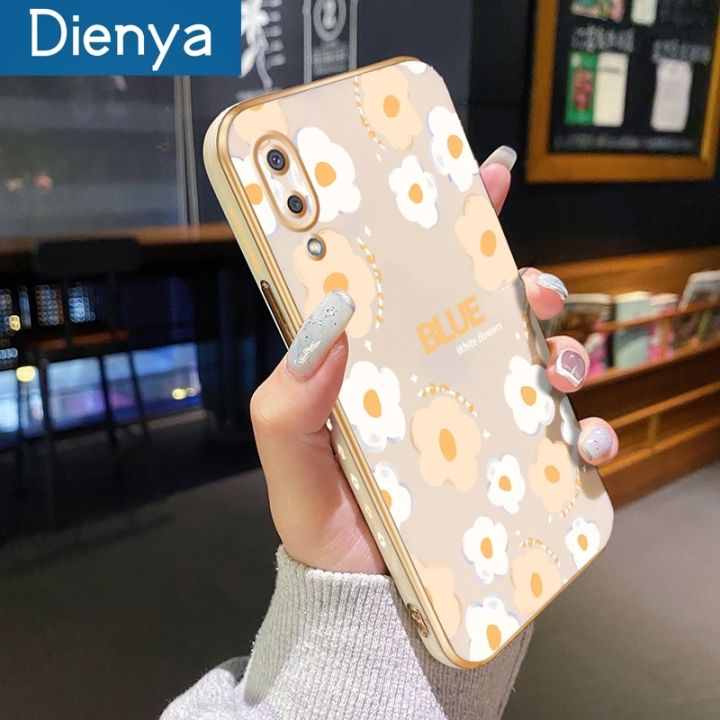dienya For Samsung Galaxy A02 M02 Case Luxury Plating Soft Casing Print ...