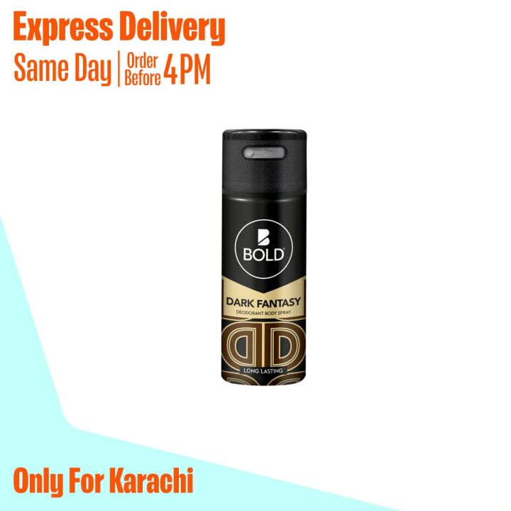 Hilal Care - Dark Fantasy BOLD Deodorant Body Spray 150ml | Daraz.pk