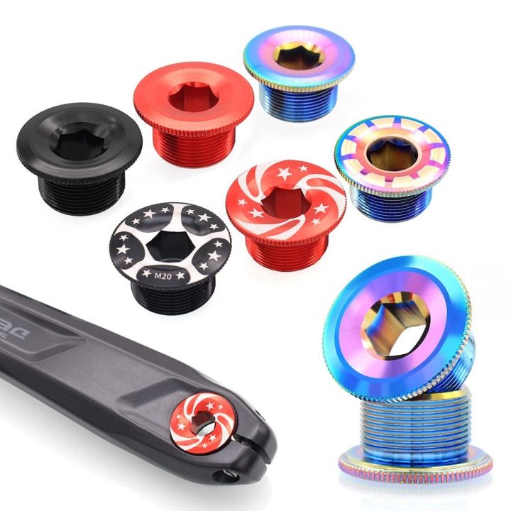 Colorful Dust Cover Waterproof Arm Fixing Bolt Chainring Bolt Crankset ...