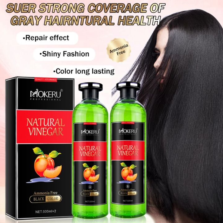 Mokeru Hair Color Gel Natural Black 2 x 500ml. | Daraz.pk