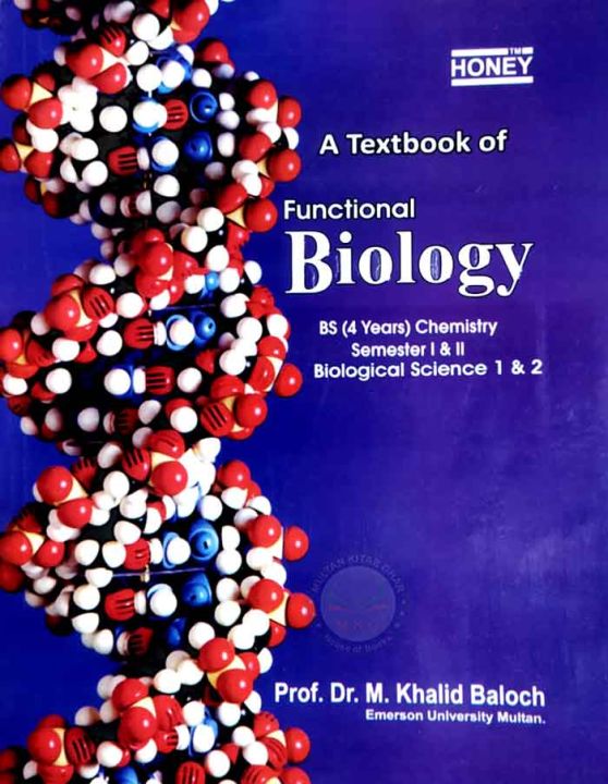 Honey A Textbook of Functional Biology BS 4 Years Chemistry Semester 1 ...