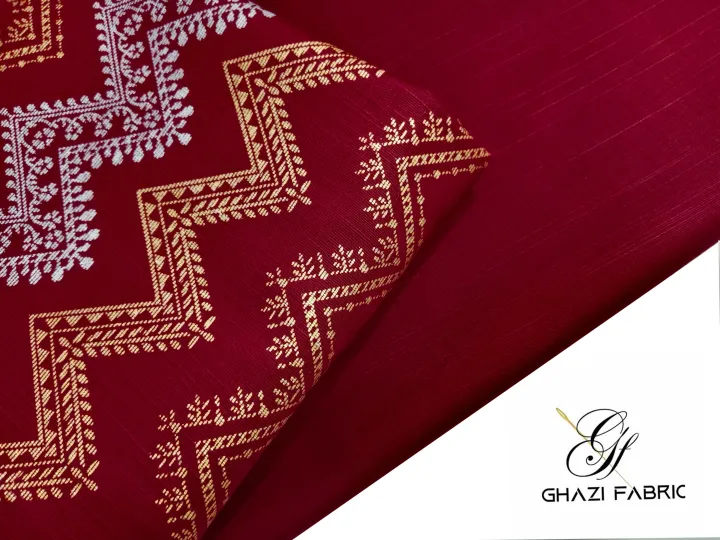 KHK-07 Maroon | Ghazi Fabric Premium Khaddar-e- Khas Winter Fall ...