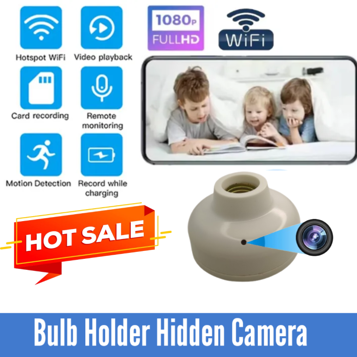 CCTV Bulb holder Camera hd 1080 -bulbcameraptz | Daraz.pk