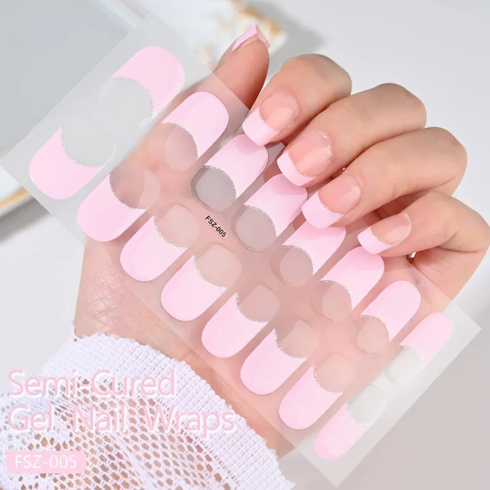 Transparent nail stickers store