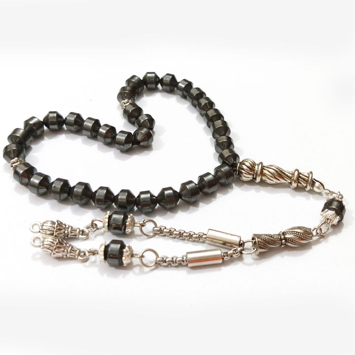 Sang e hadeed Stone Tasbeeh 33 Beads (Size 6MM) - Turkish Design Tasbih ...