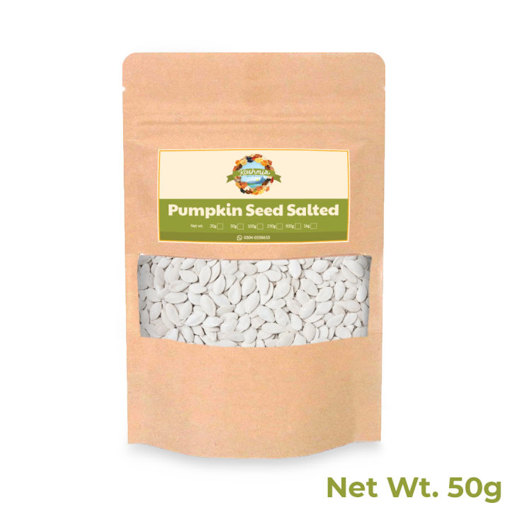 Pumpkin Seeds Salted White / Namkeen Beej 50 Grams | Daraz.pk