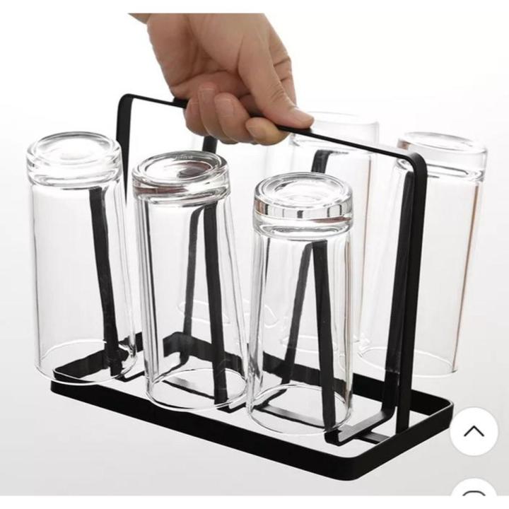 Metal Glass stand / metal kitchen glass holder stand with 6 placements ...