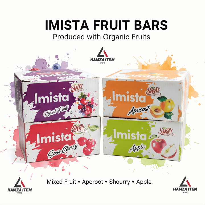 Imista Bars – Apple, Sour Cherry, Mixed Fruit & Apricot | 100% Natural ...
