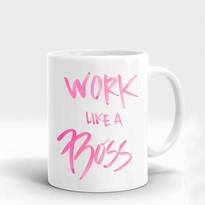 Work like a Boss -Mug Design - 5021 | Daraz.pk