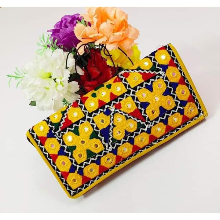 Traditional Clutch Wallet Purse Size 10x5 Inches Hand Made Embroidery ...