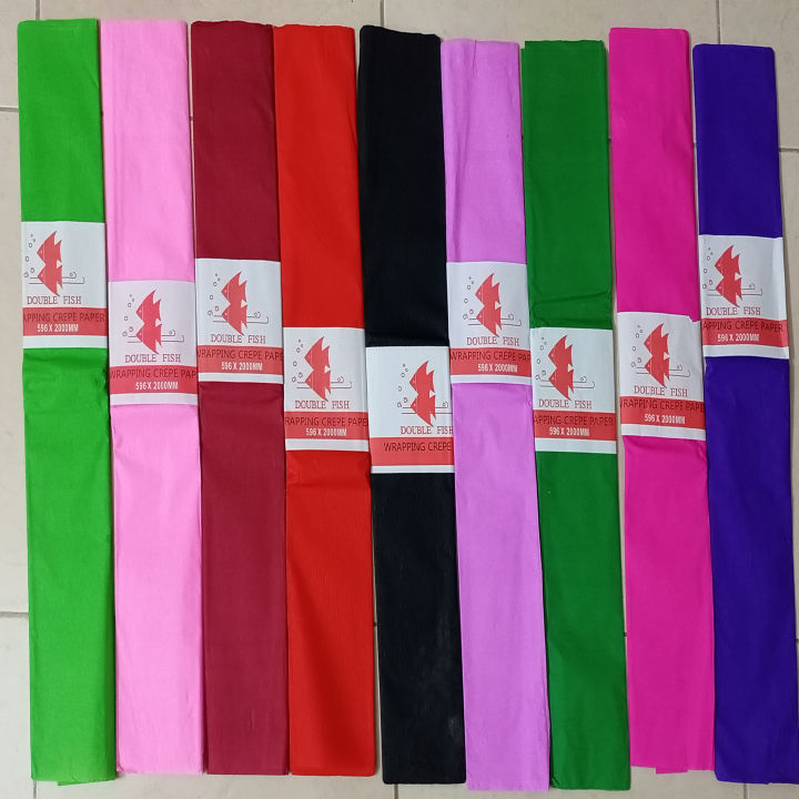 Wrapping Crepe Paper Sheet - Random Color Art#TLJ-SAP-0001 | Daraz.pk