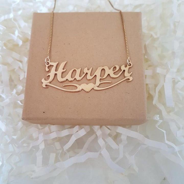 Customized Necklace, Name Locket, Custom Name Lockets For Girls | Daraz.pk