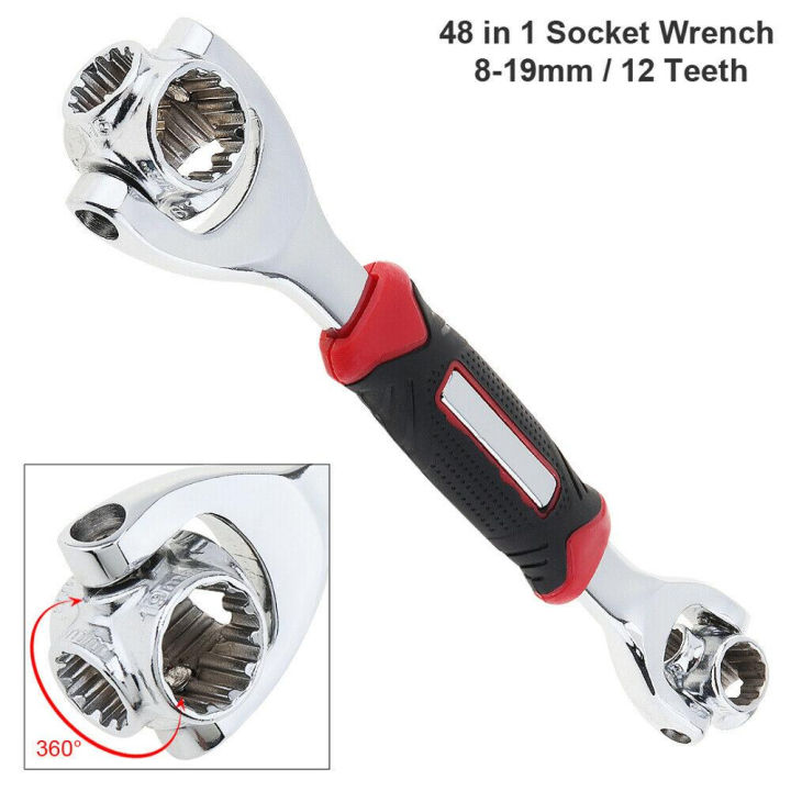 Universal Wrench 48 in 1 - Multifunction Socket Spanner Wrench Tool ...