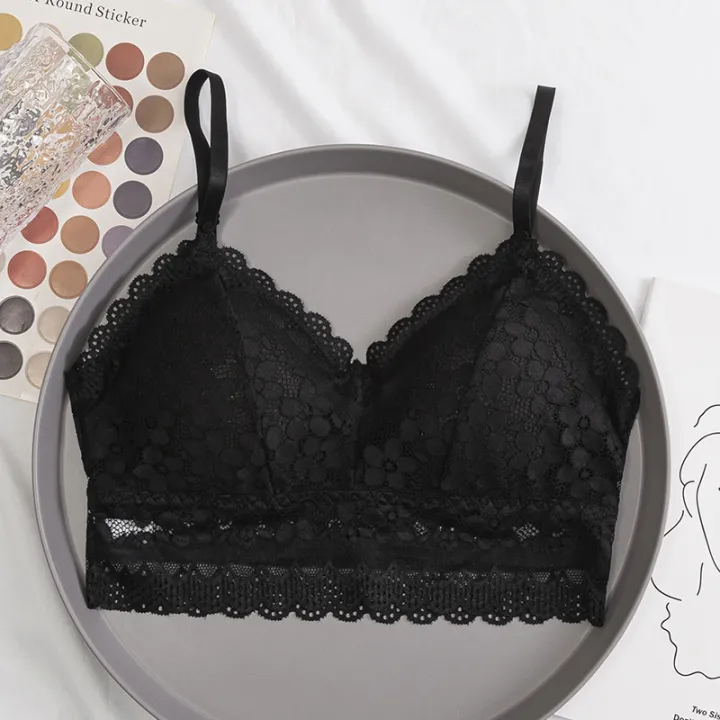 Ice Silk Beauty Back Crop Top Women Sleeveless Padded V Neck Push Up ...