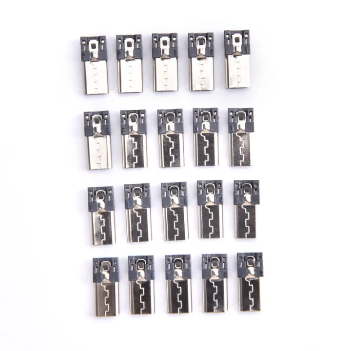 20 pcs 4 Pin Micro USB Jack USB Plug Male Connector Port Sockect Plug ...