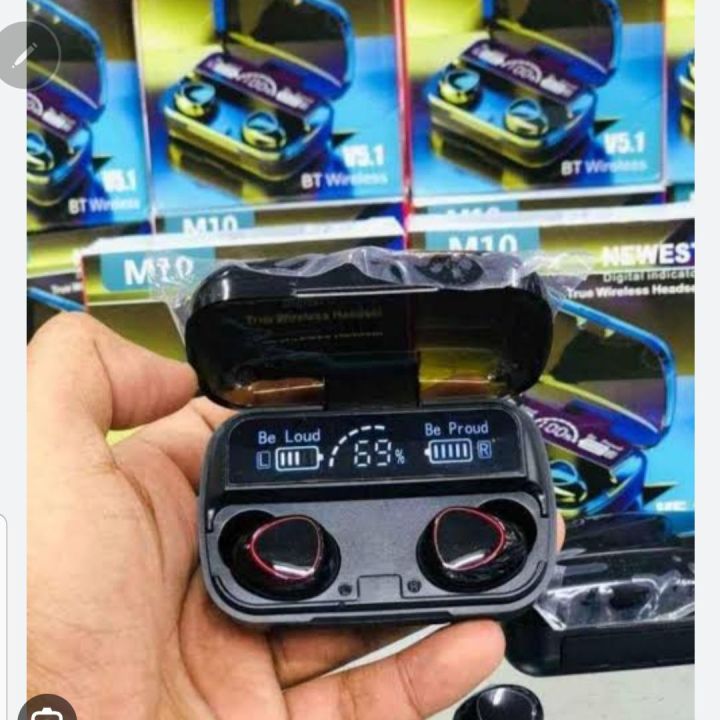 Branded M10 Buds Wireless Bluetooth EarBuds Earphone Handfree Style Stereo Earphones bluetooth ...