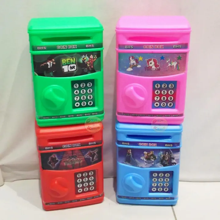Bank Money Saving Box For Gift To Kids All Characters Design Kids ATM ...