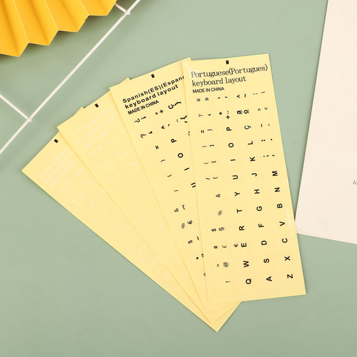1Sheet Standard Spanish Portuguese Language Transparent Keyboard ...