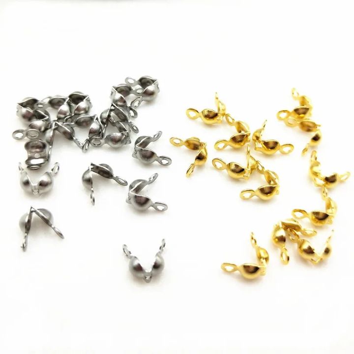 Clasp Ball End Chain Connector, Crimp Bead Cap Connector, Jewelry ...