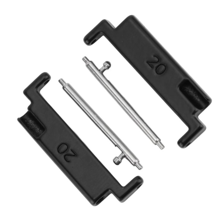 Precision Black Color Watch Band Adapter 20 To 22mm Metal Material ...