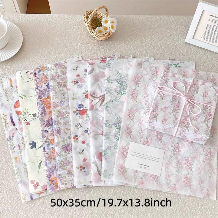 RHS Online 10PCS Floral Sydney Paper Flower Wrapping Paper Gift ...