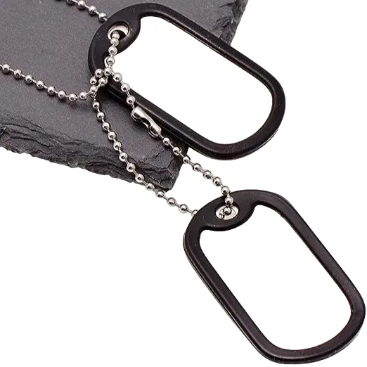 Stylish Stainless Steel Dog Tag Necklaces For Men -Pack 01 | Daraz.pk