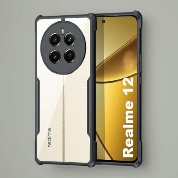 Realme 12 4G/ Realme 12 Plus IPAKY Shockproof Crystal Clear Back Cover ...