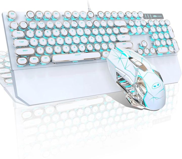 MageGee MK-STORM Wired Mechanical Keyboard and G10 Mouse Combo Blue ...