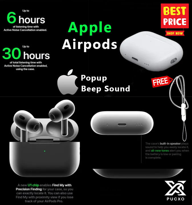 AirPods Pro 2nd Genaration MADE IN DUBAI Bluetooth Earbuds Ipx4 ...