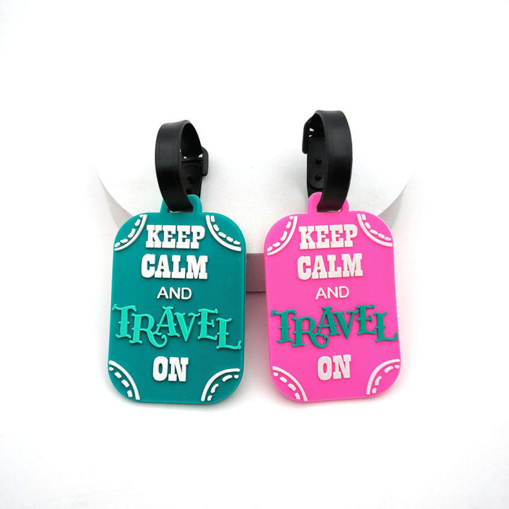 Portable Luggage Tag Unique Creative Reusable Suitcase Label Silicon ...