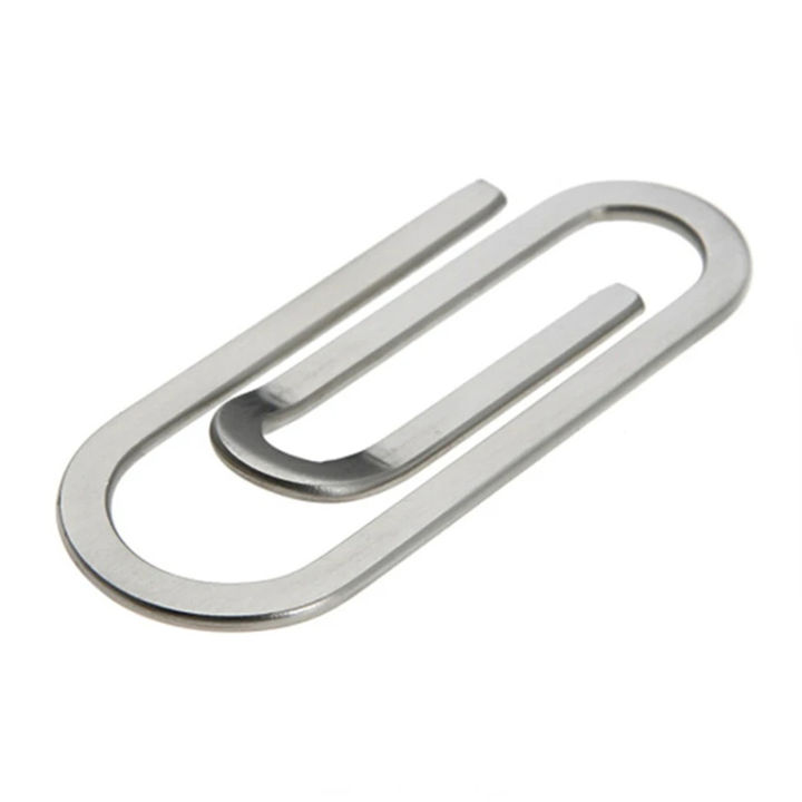 Stainless Steel Pocket Money Clip Wallet Bill Clip Clamp Folder ...