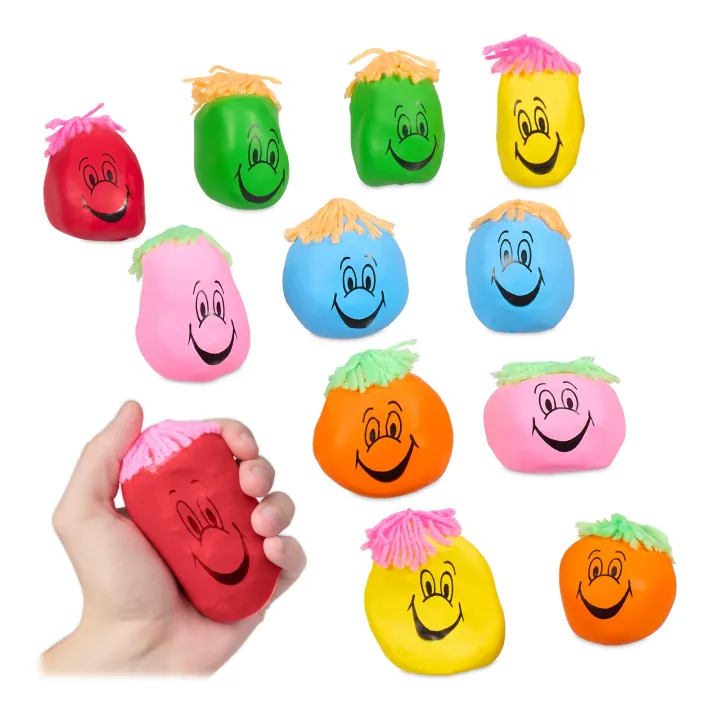 Moody Flour Stress Ball Pack – 1 Pcs Soft Smiley Clay Stress Relief ...